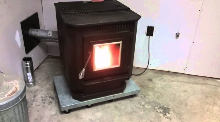 Pellet Stove In Garage